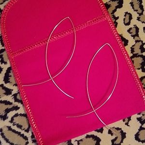 Willow | Jewelry | Thin Open Loop Earrings In Goldnew | Poshmark